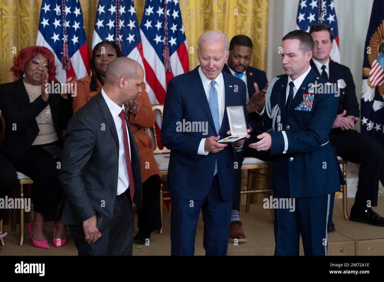 United States President Joe Biden presents the the Presidential ...