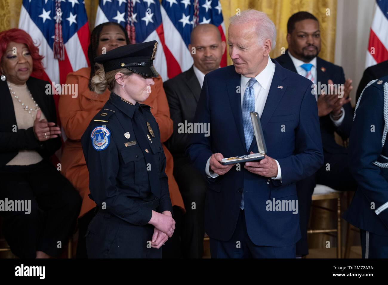 United States President Joe Biden presents the the Presidential ...