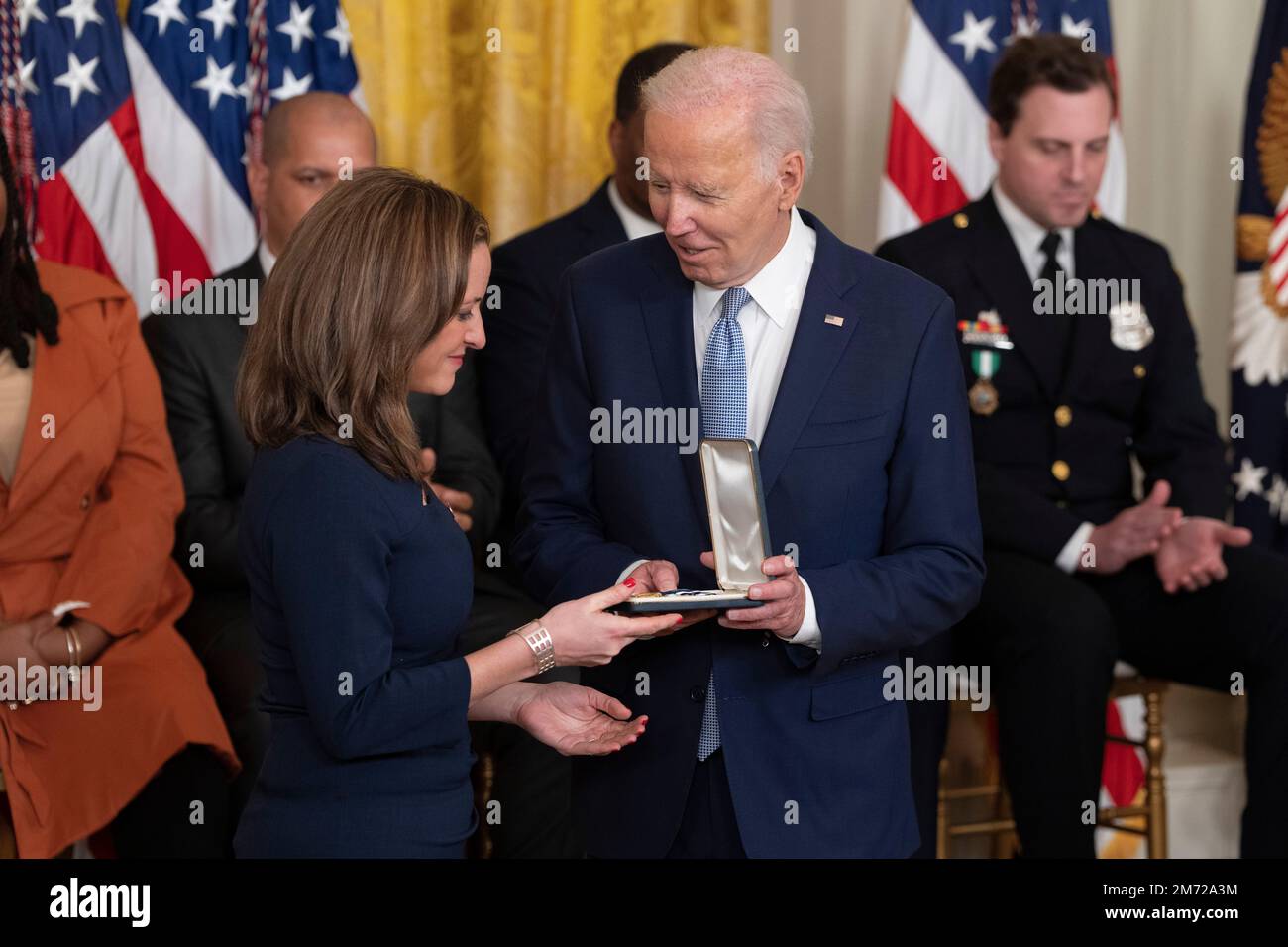 United States President Joe Biden presents the the Presidential ...