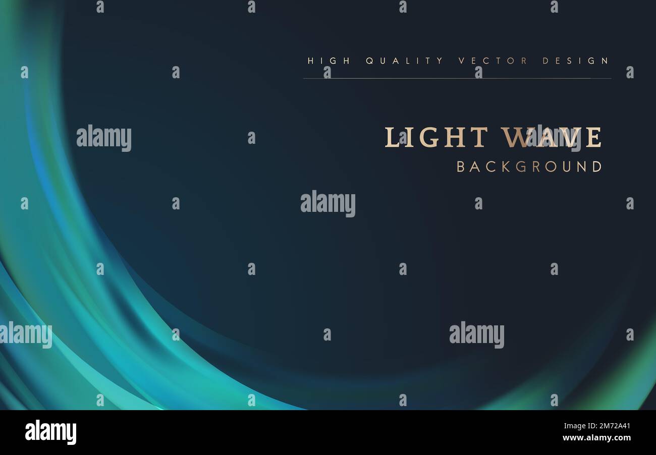 Blue light wave border background Stock Vector Image & Art - Alamy