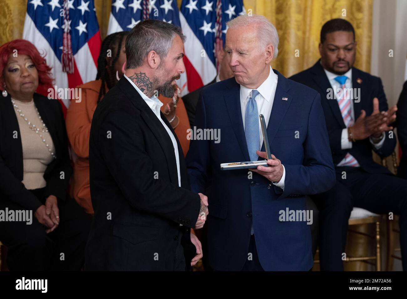 United States President Joe Biden presents the the Presidential ...