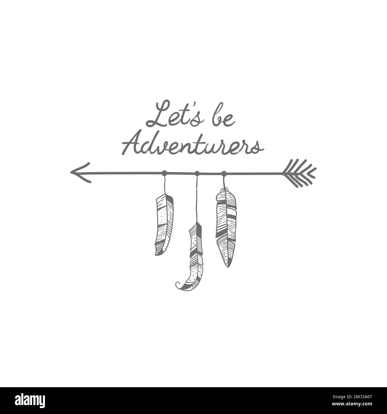 Let's be the adventurers decorated with a gray arrow and feathers ...