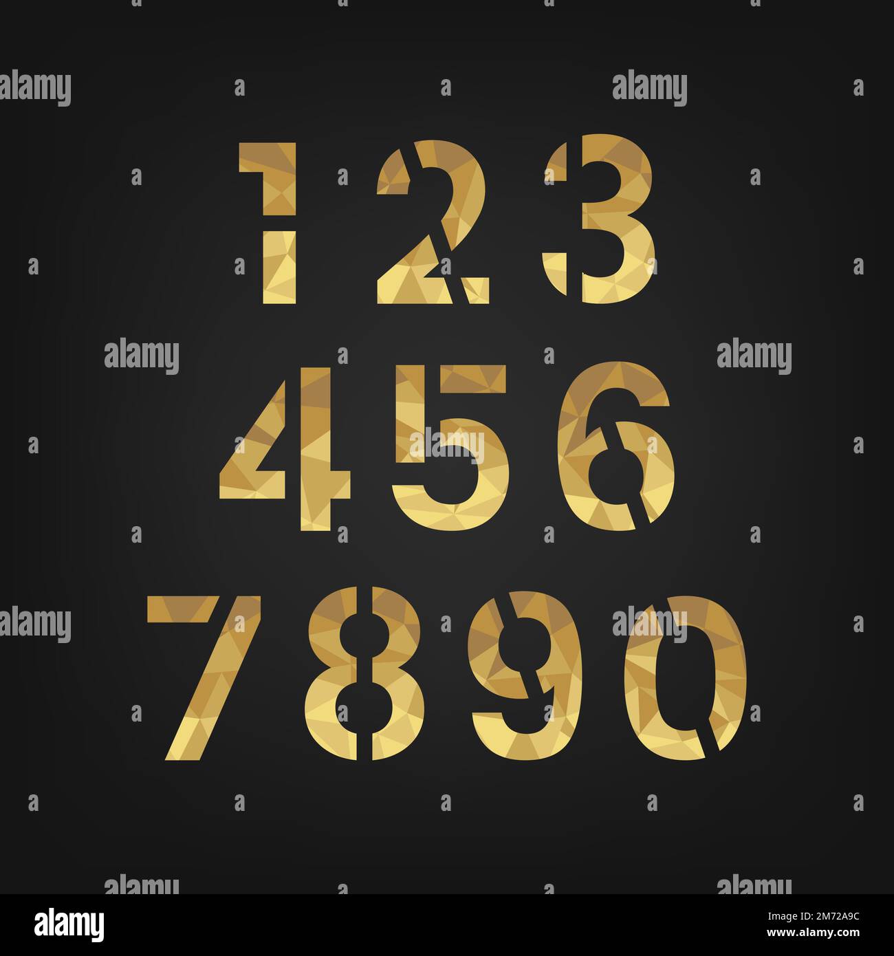 123 numbers Stock Vector Images - Alamy