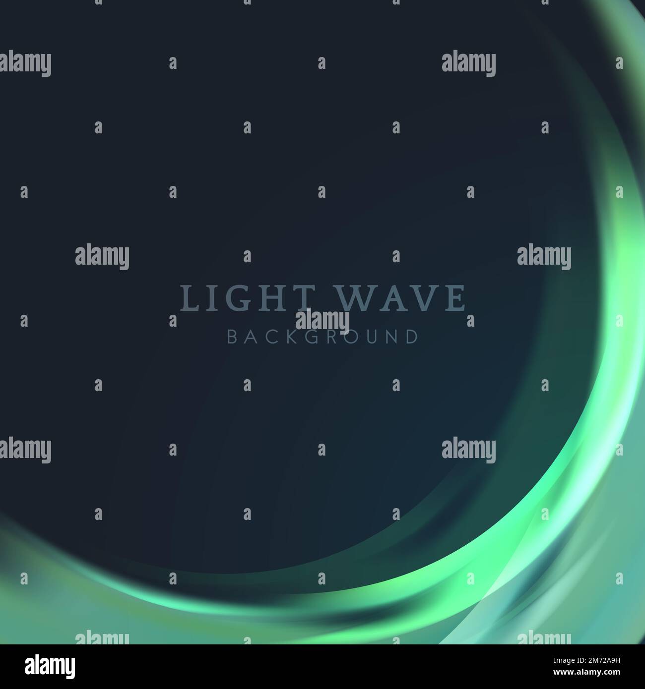 Green light wave border background Stock Vector Image & Art - Alamy