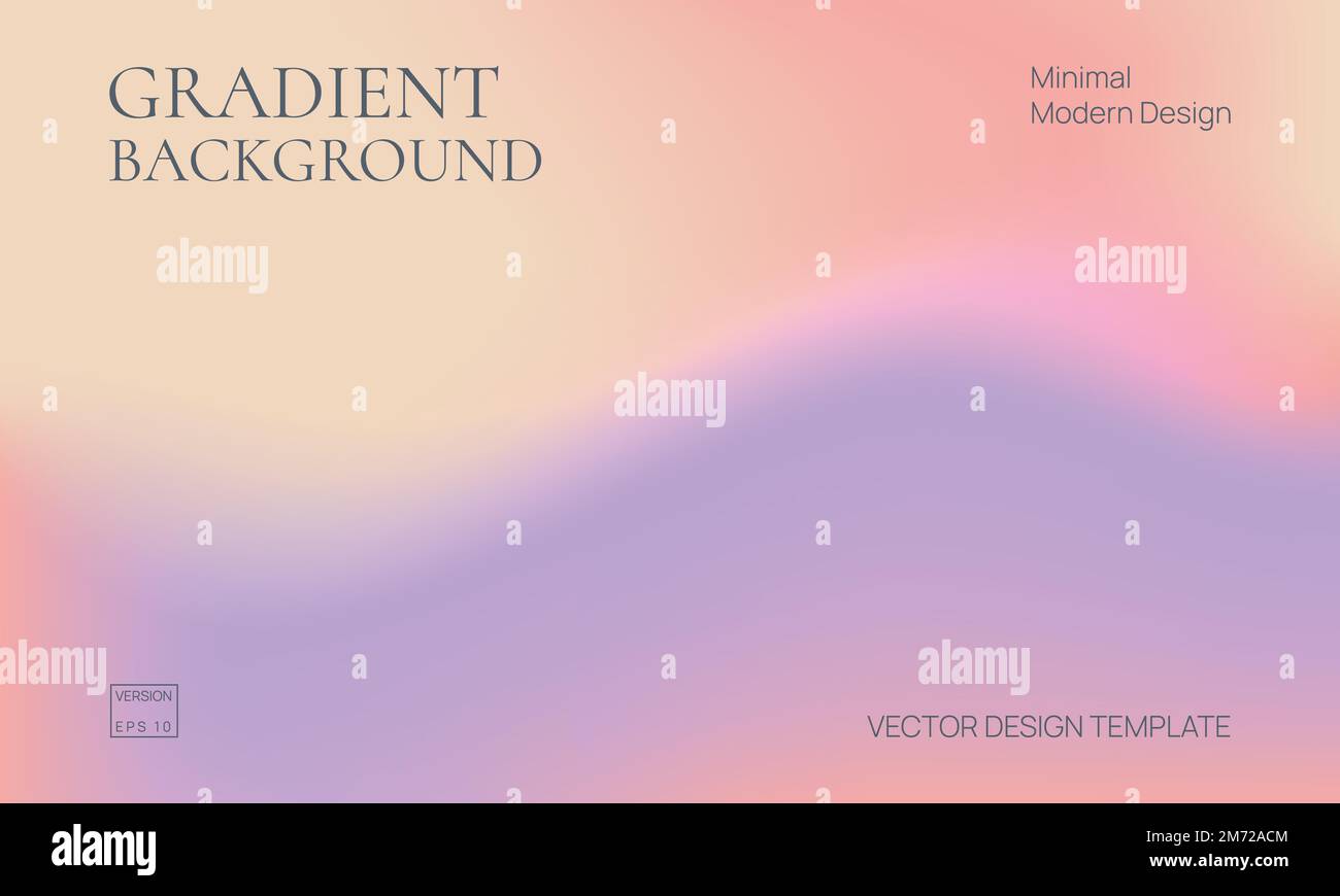Warm tones gradient background. Landing page Template, abstract blurred ...