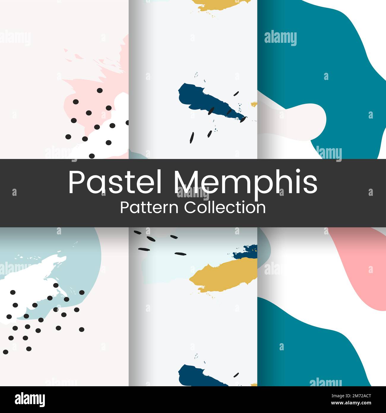 Pastel Memphis pattern design vector Stock Vector Image & Art - Alamy