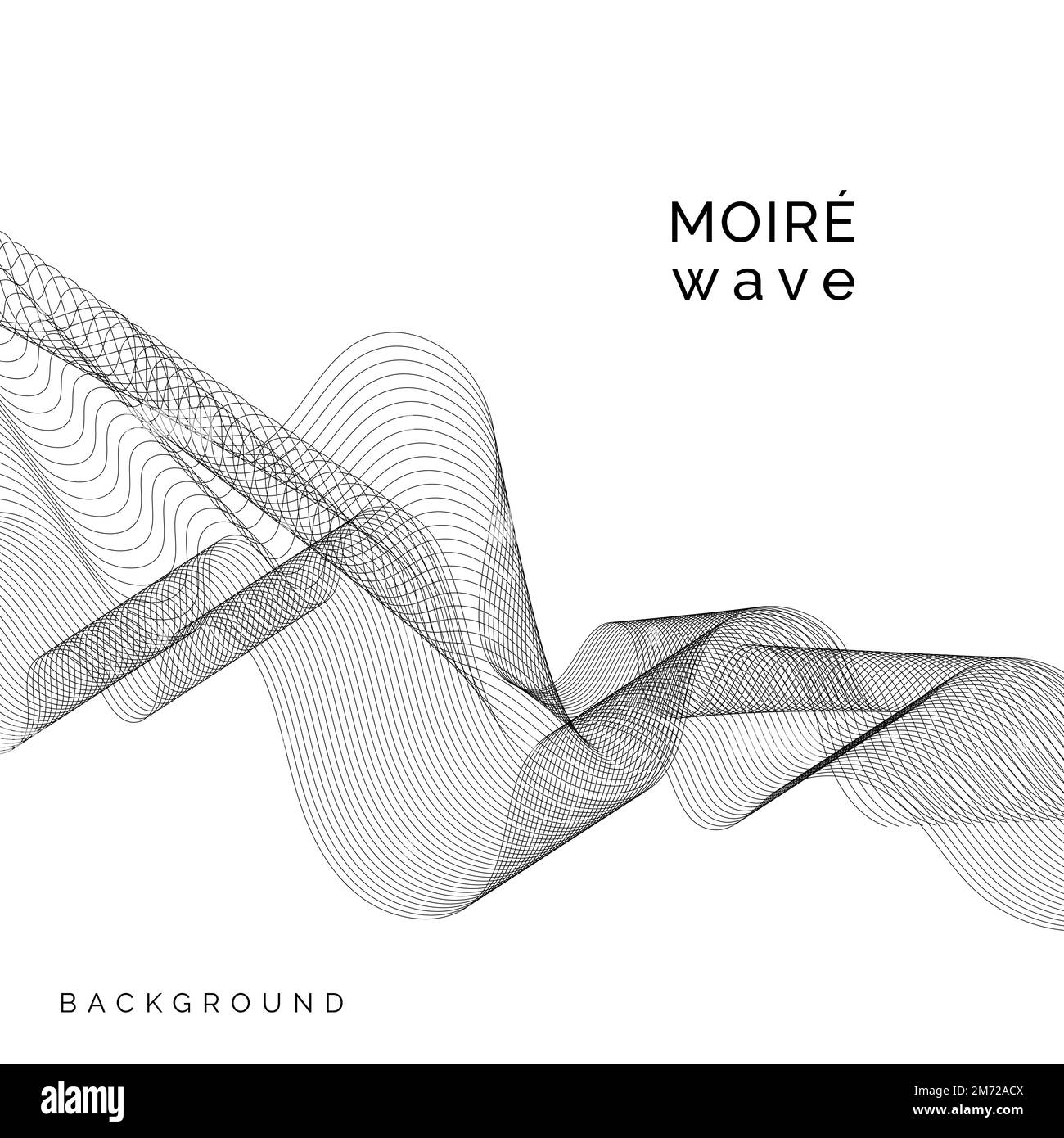 Black moiré wave on white background Stock Vector Image & Art - Alamy