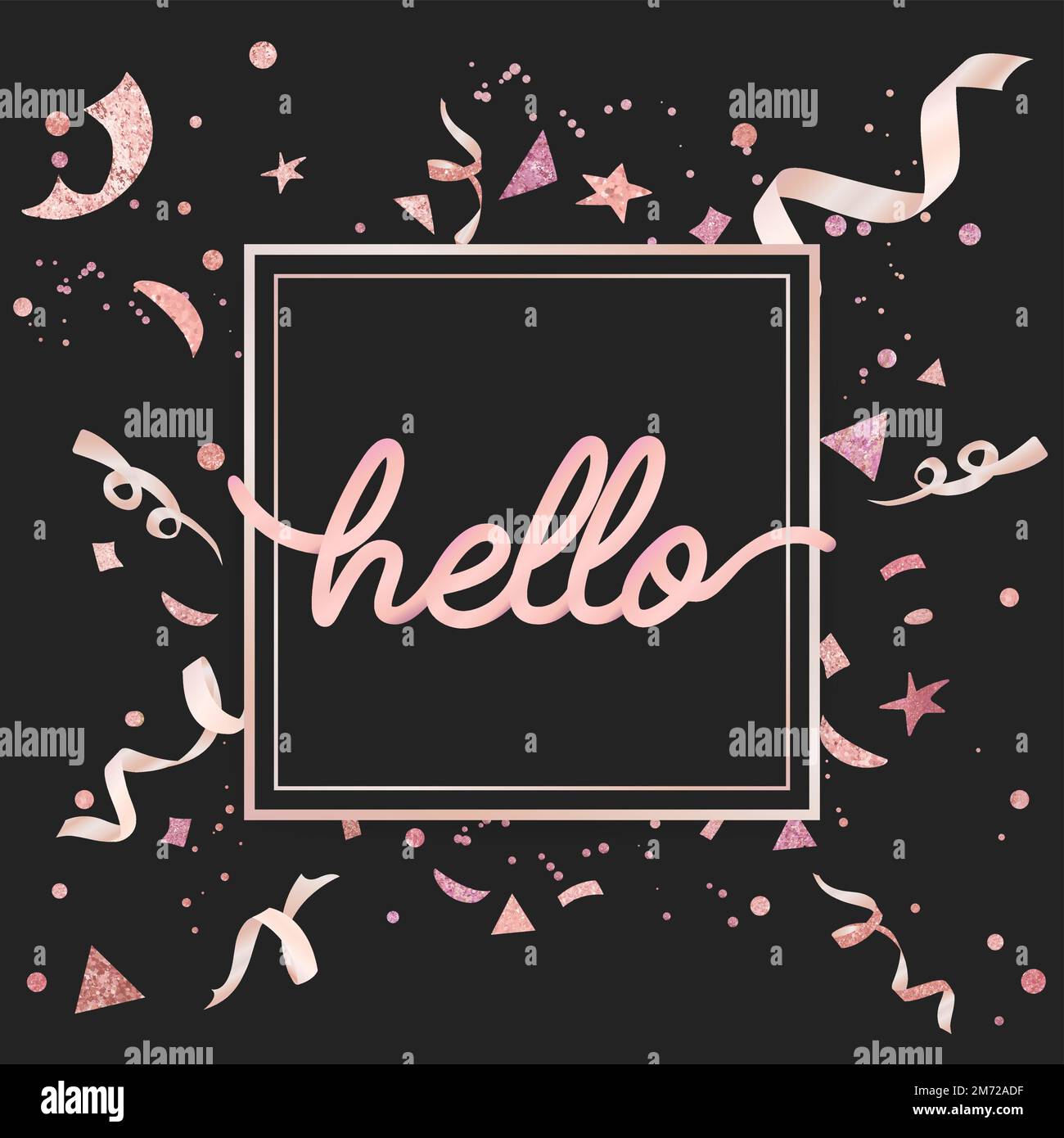 Hello card Stock Vector Images - Alamy