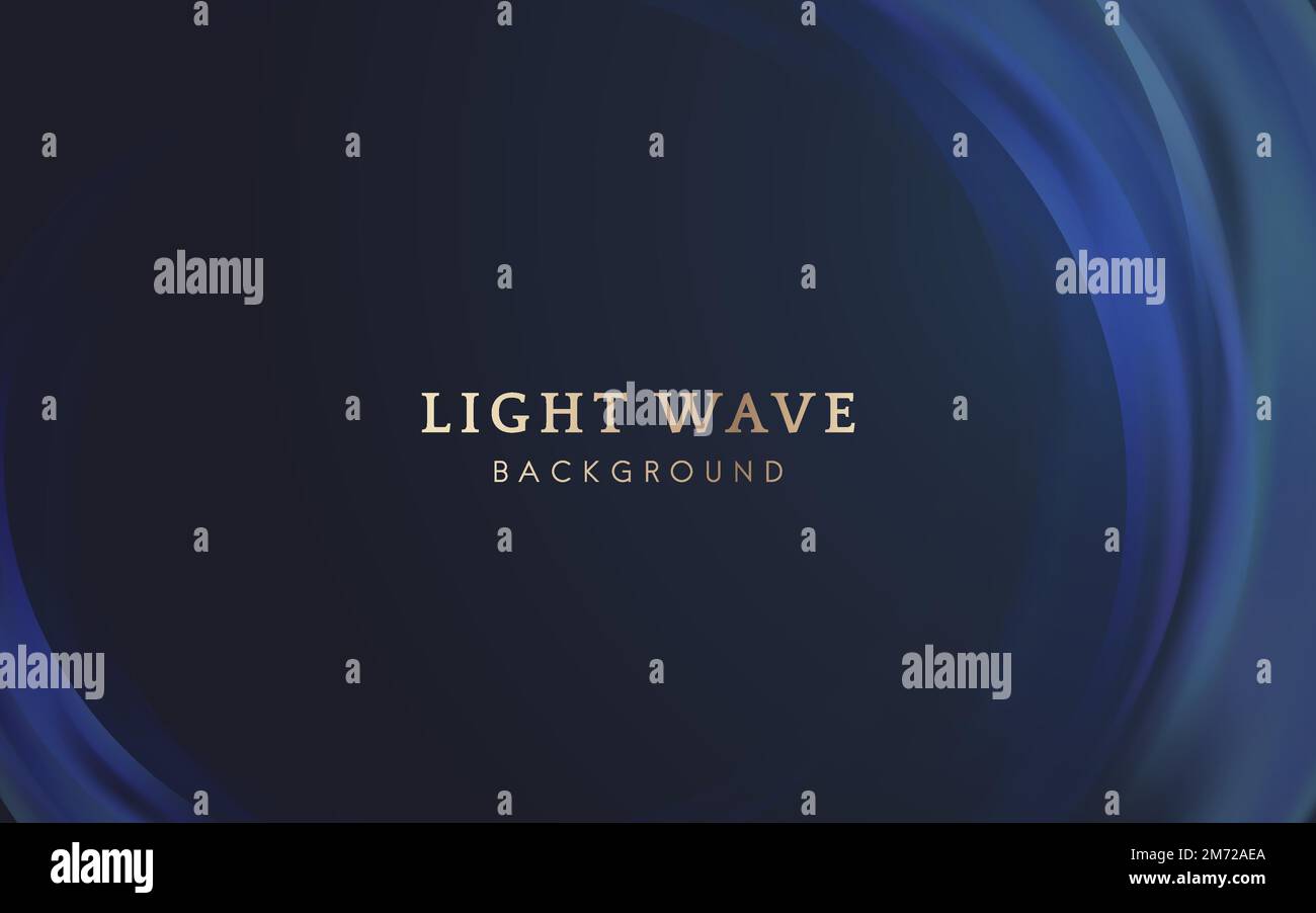 Blue light wave border background Stock Vector Image & Art - Alamy