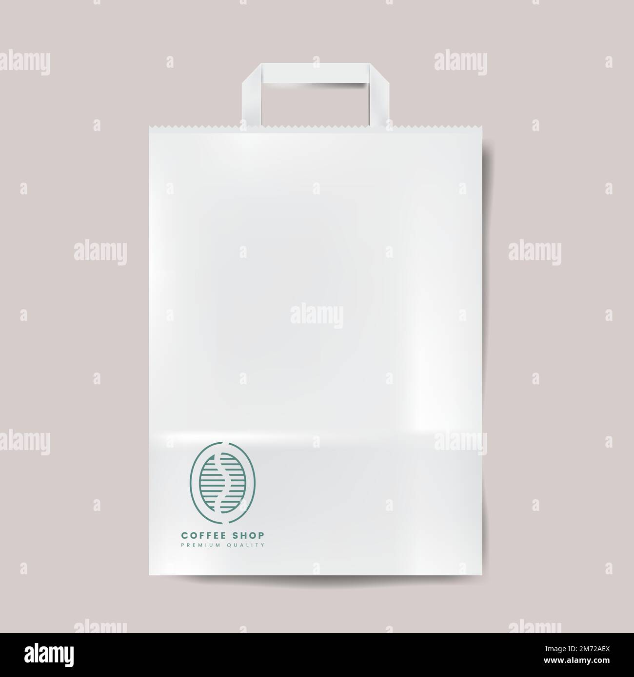 Paper bag mockup isolated vector Stock Vector Image & Art - Alamy
