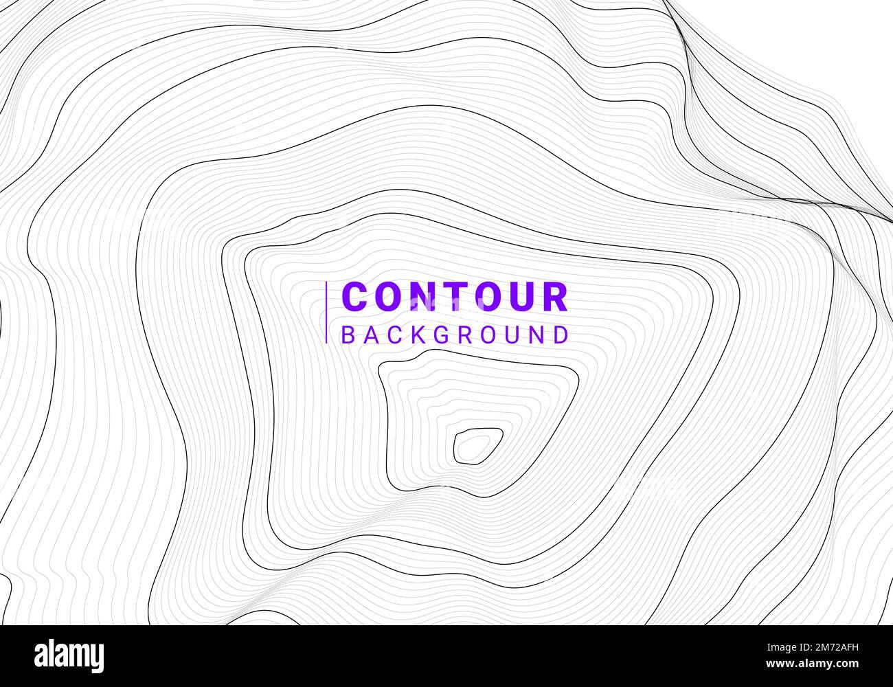 Black and white abstract map contour lines background Stock Vector ...