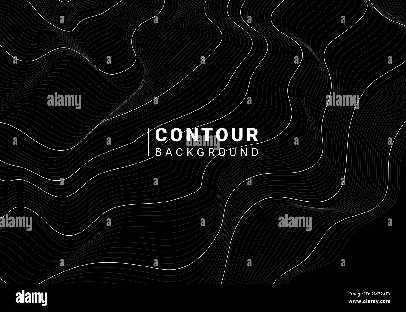 Black and white abstract map contour lines background Stock Vector ...