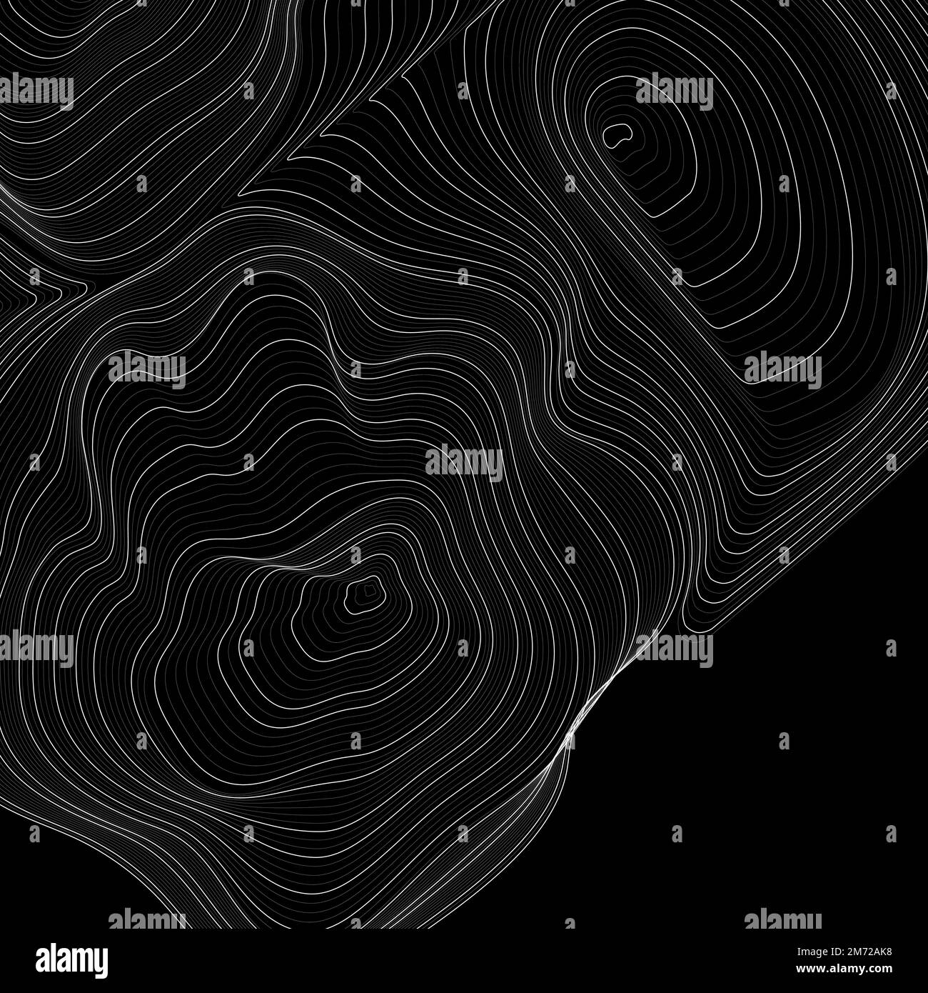 Black and white abstract map contour lines background Stock Vector ...