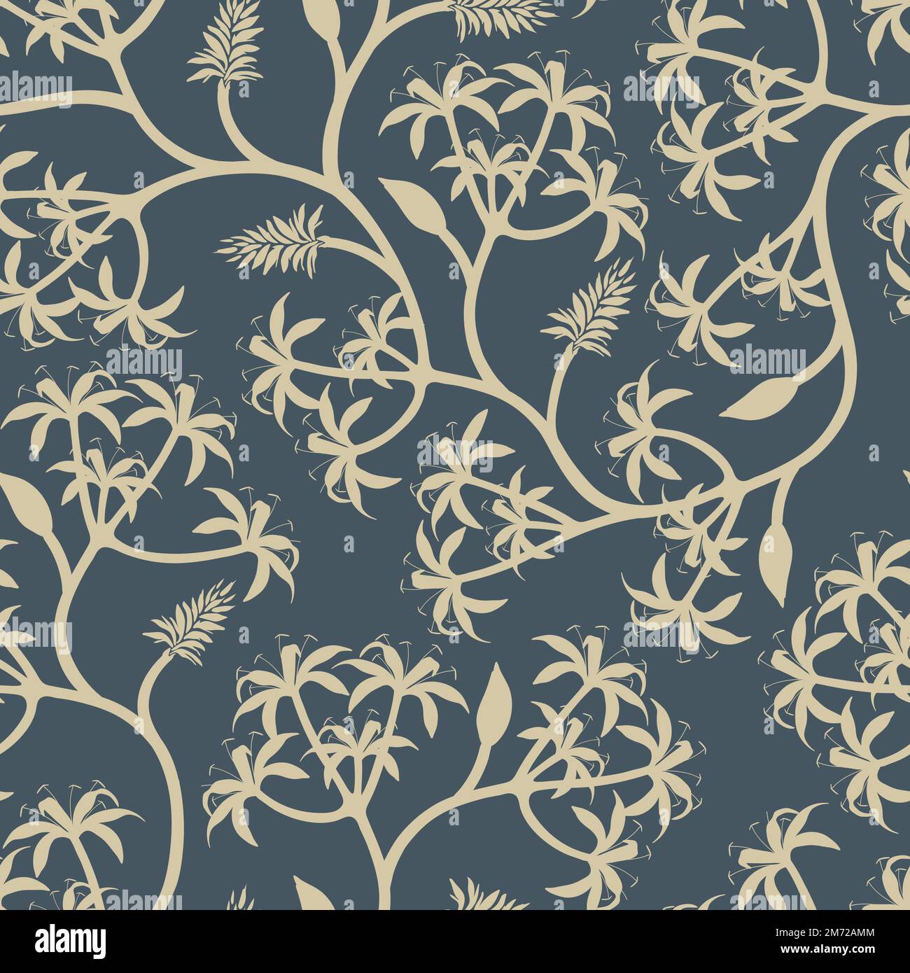 Nature seamless patterned background vector Stock Vector Image & Art ...