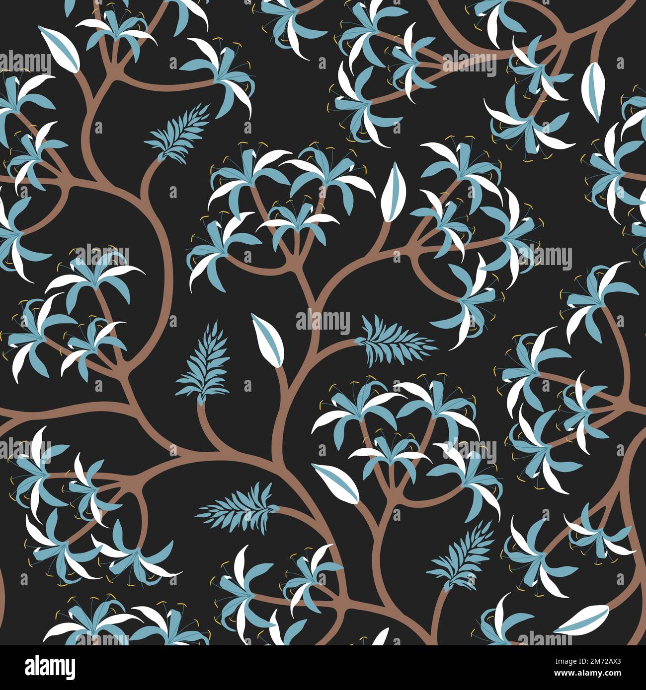 Colorful nature seamless patterned background vector Stock Vector Image ...