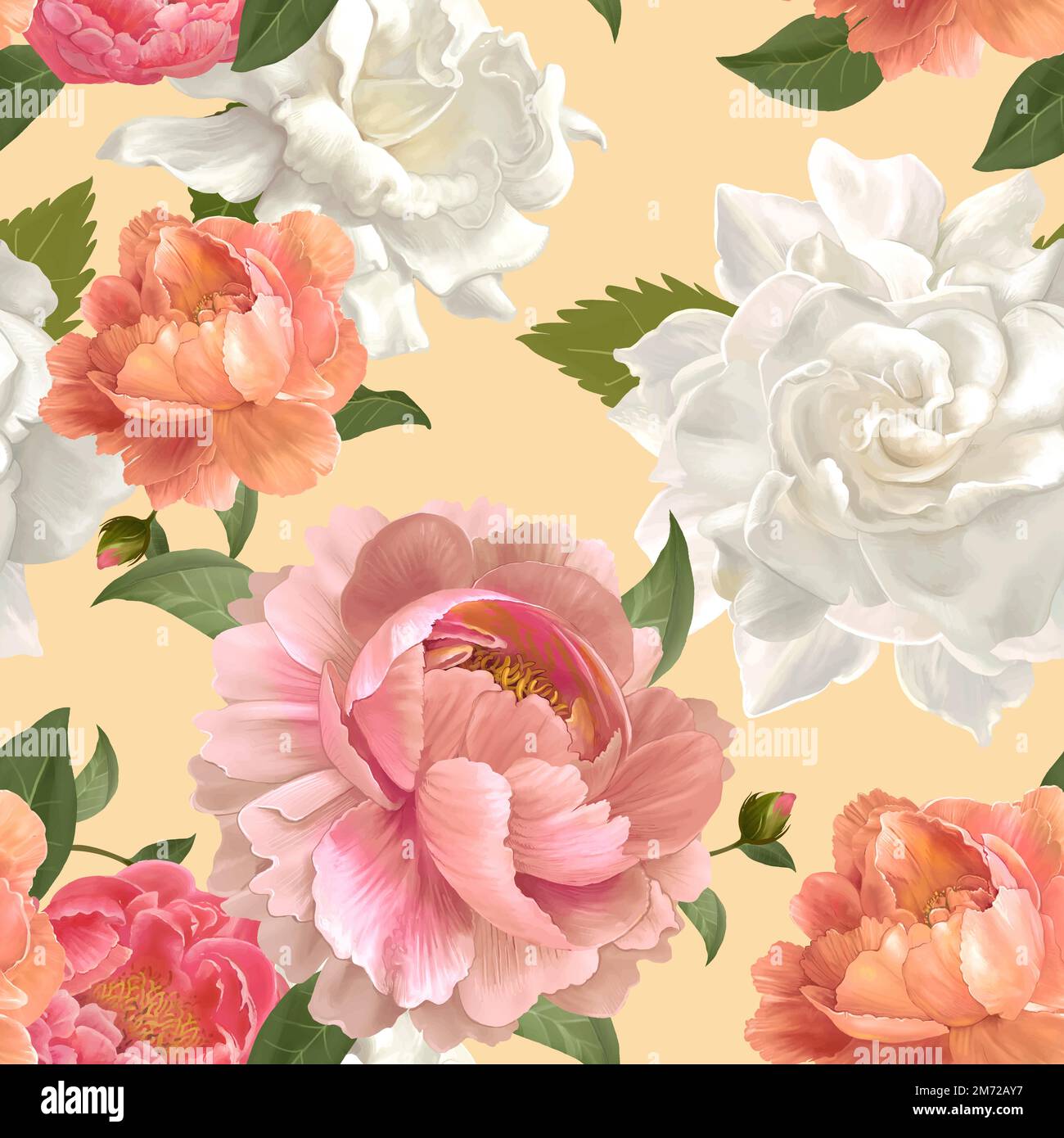 Beautiful floral background design vector Stock Vector Image & Art - Alamy