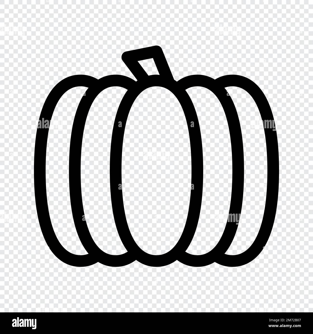 Pumpkin icon. Outline pumpkin vector icon for web design isolated ...