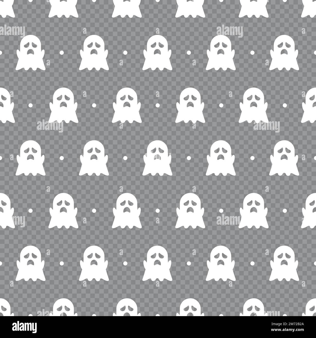 Ghost seamless pattern. Cute style background. Ghost cartoon character ...