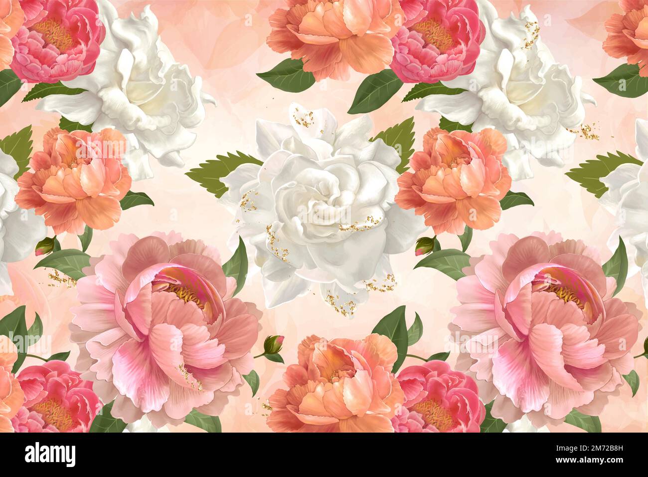 Beautiful floral background design vector Stock Vector Image & Art - Alamy