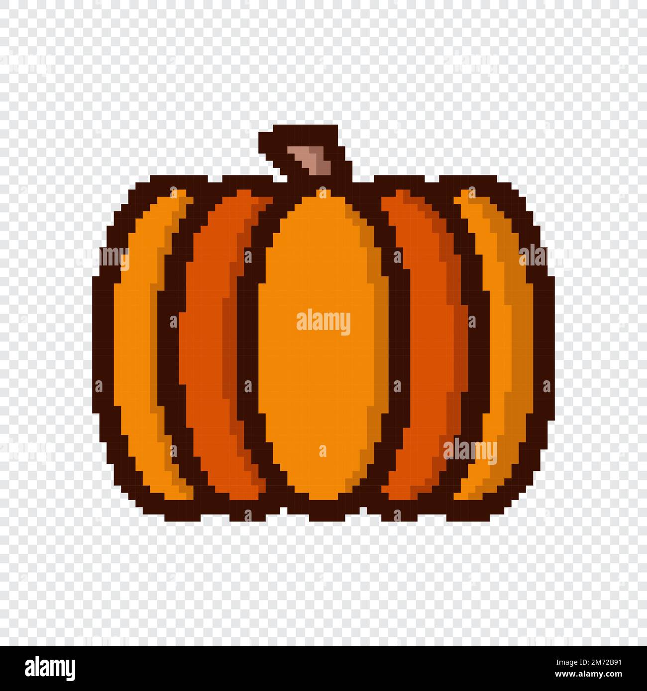Pixel art icon. Pixel art pumpkin icon. Cute pixel pumpkin. Vegetables ...