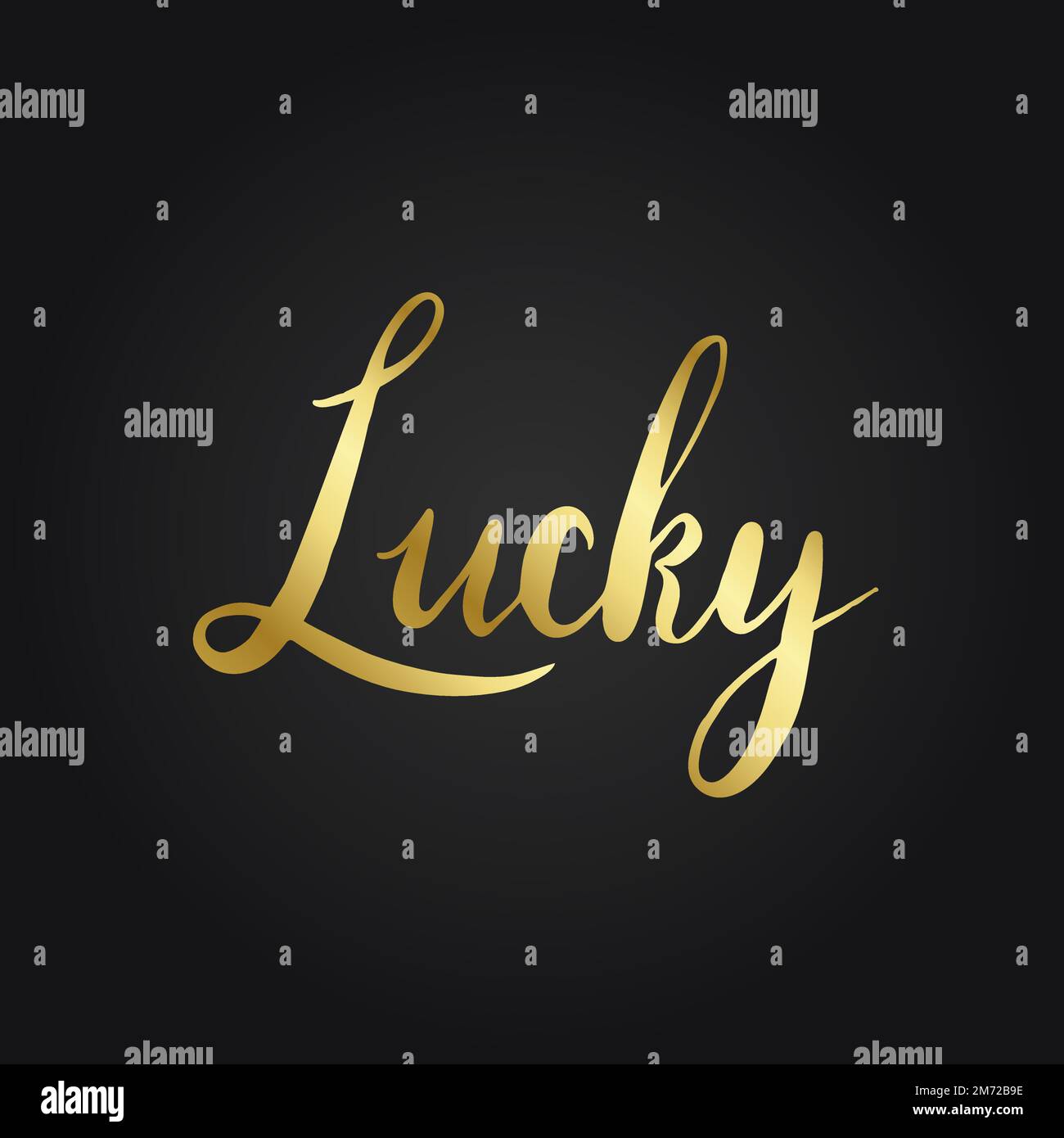 Lucky word typography style vector Stock Vector Image & Art - Alamy