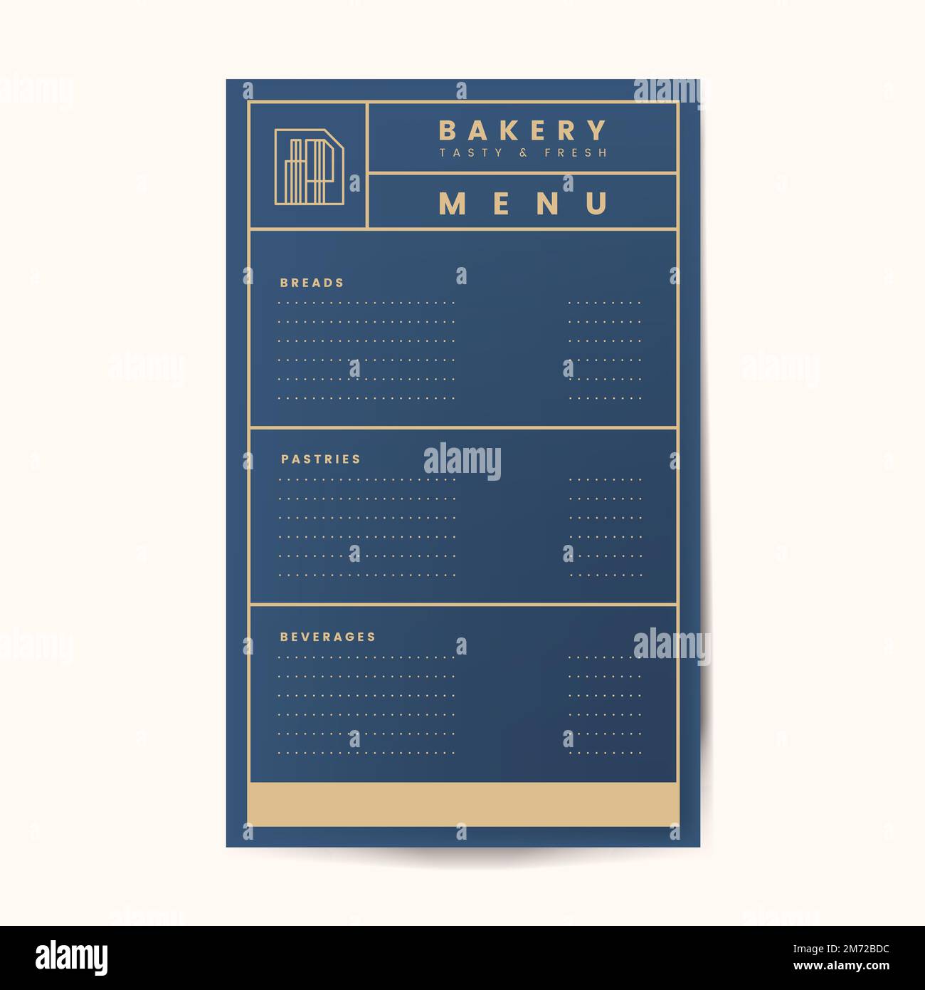 Pastries and beverages menu template vector Stock Vector Image & Art ...