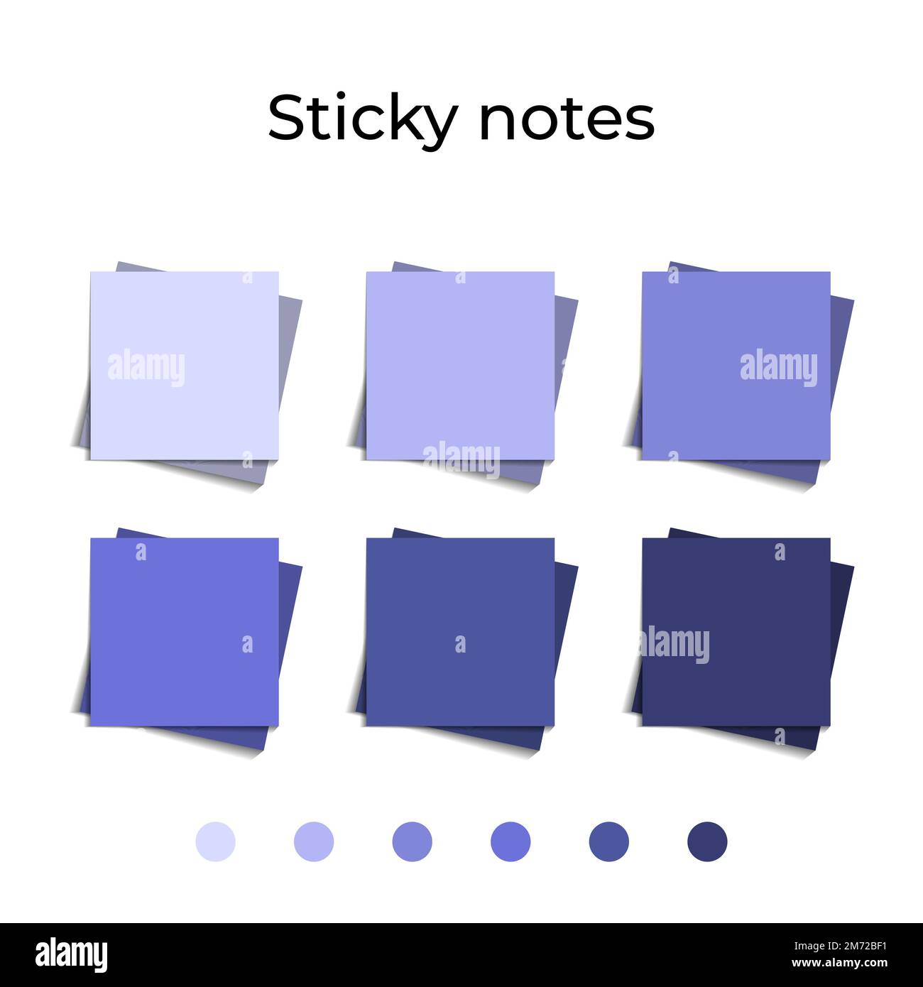 Multicolor post it notes in trendy 2022 very peri color. Trendy ...