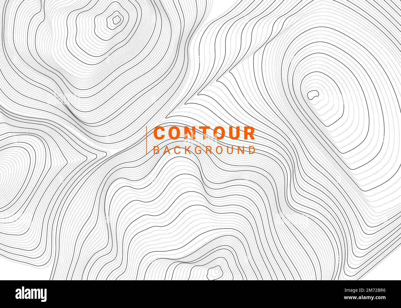 Black and white abstract map contour lines background Stock Vector ...