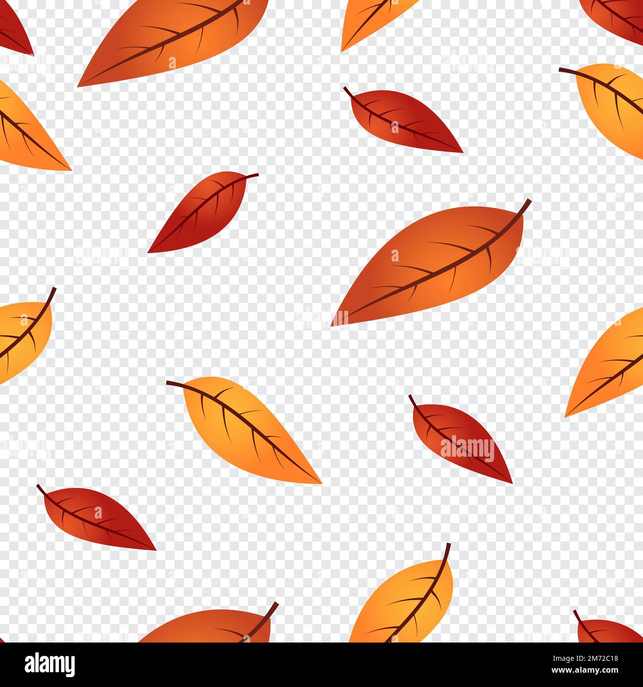 Seamless autumn pattern with leaves. Seamless repeat pattern with ...