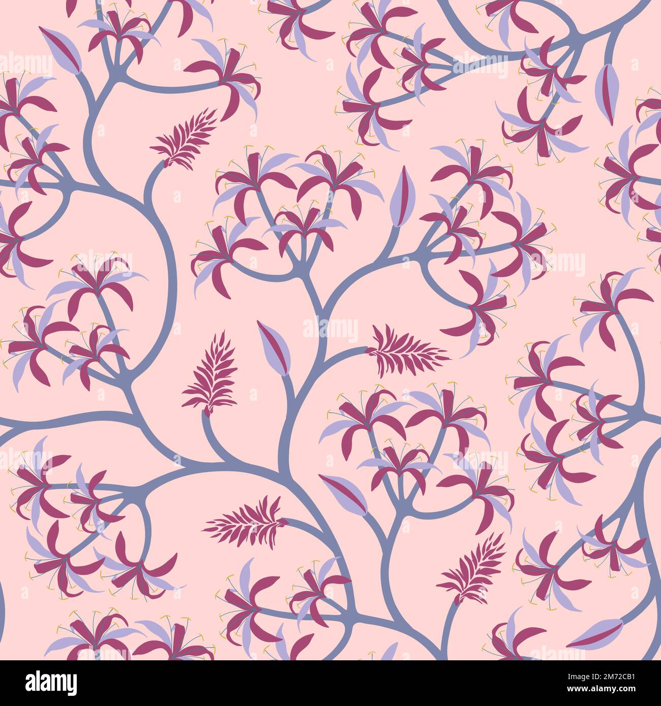 Purple pastel orchid Stock Vector Images - Alamy