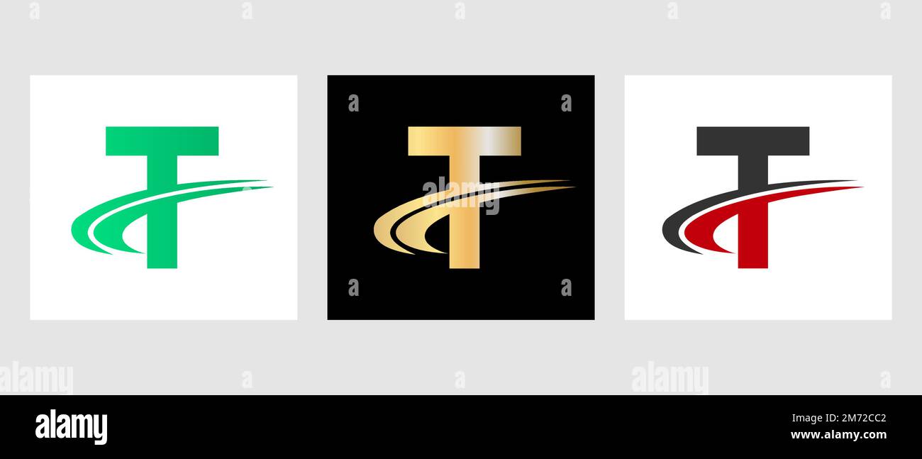 Letter T Logo Design For Marketing And Finance Business. Initial T ...