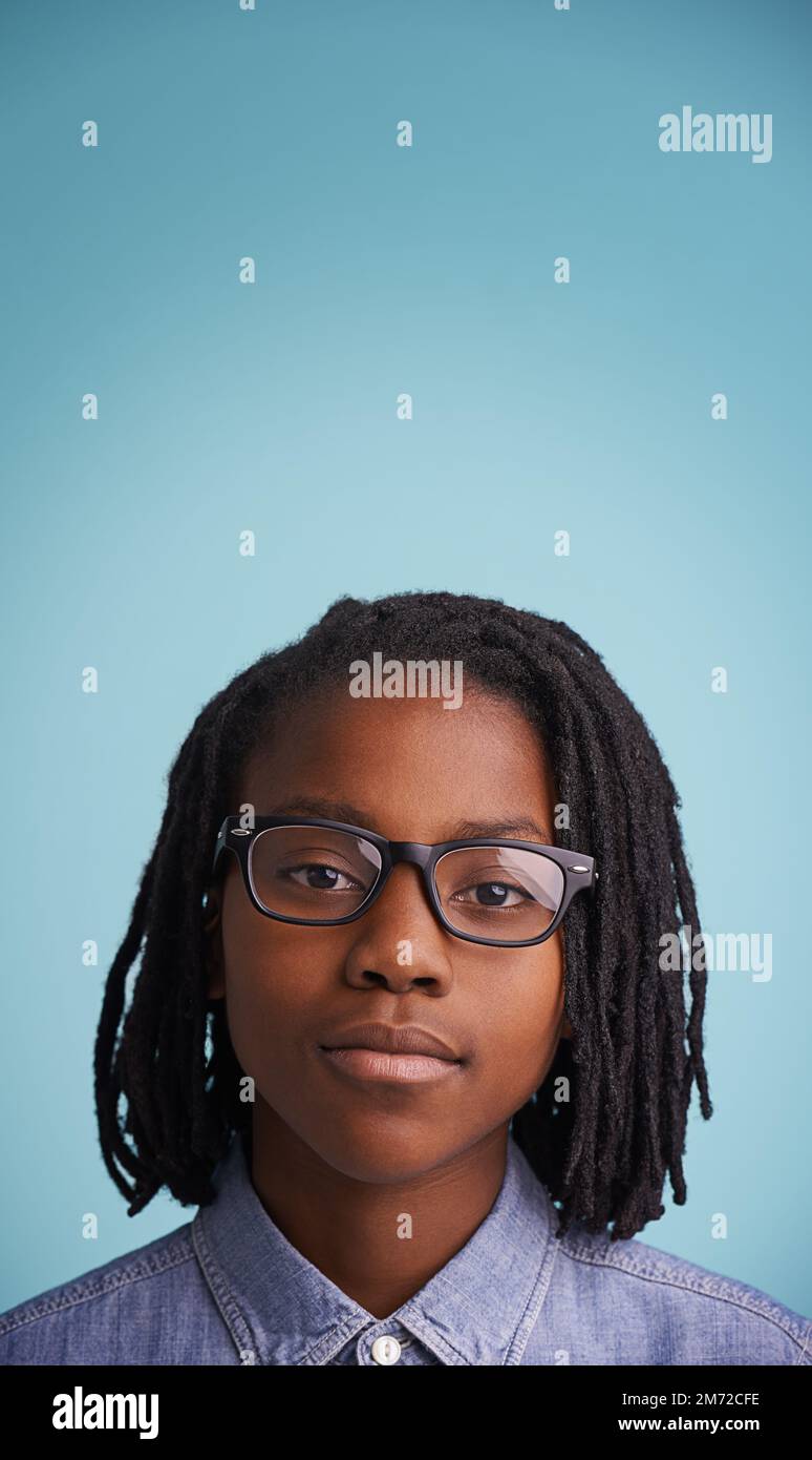 Little genius. Cropped portrait of a confident young boy wearing ...