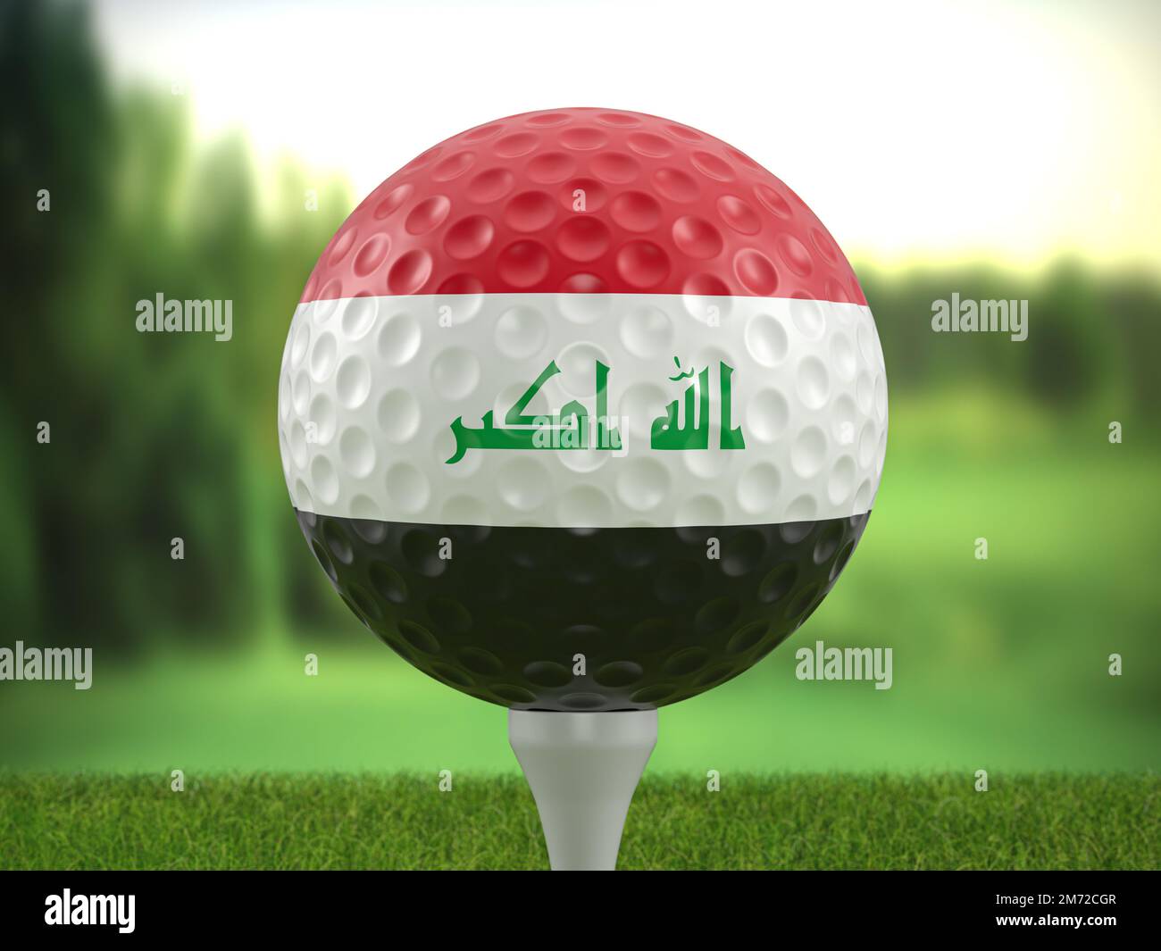 Iraq flag 3d sphere hi-res stock photography and images - Alamy