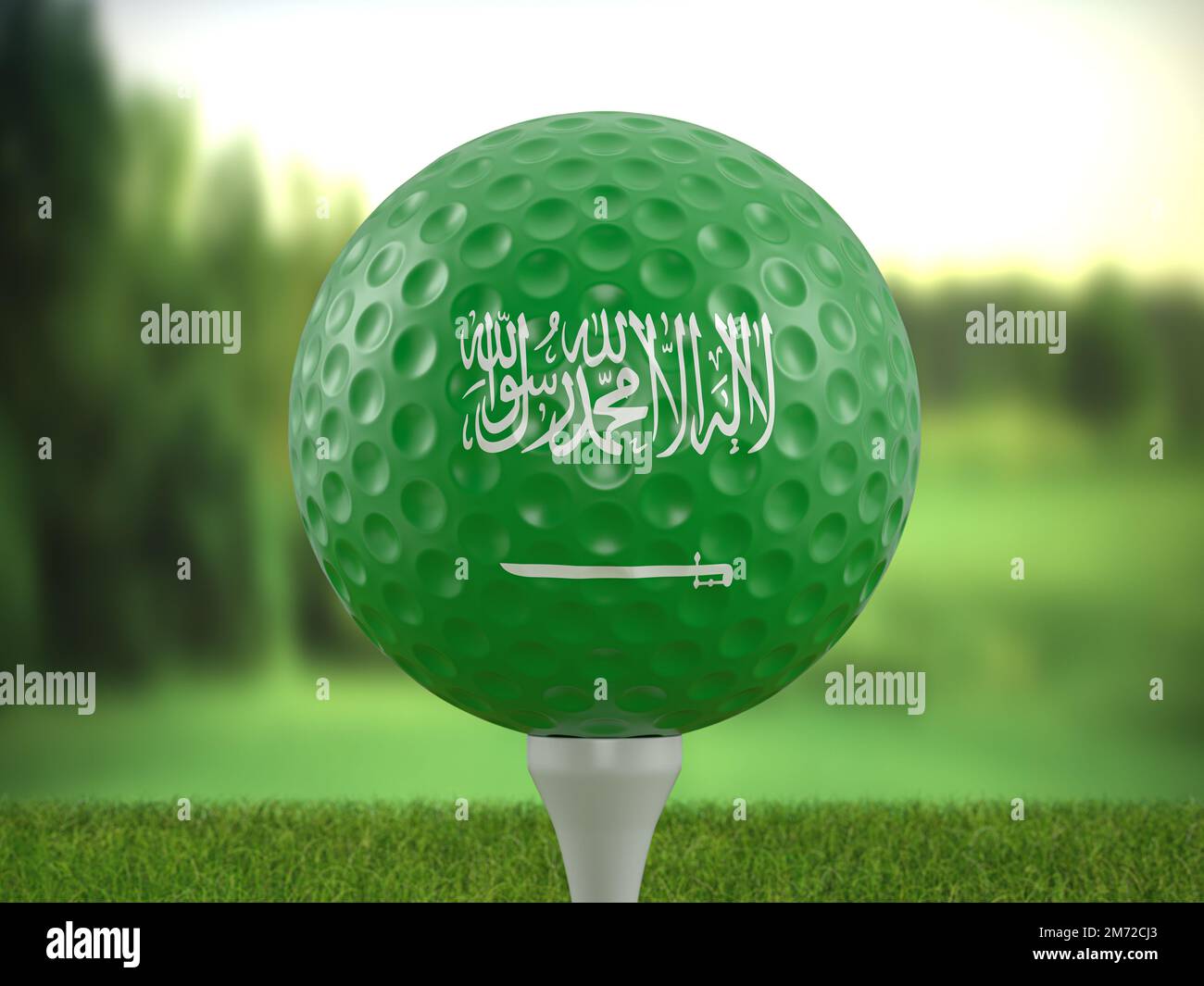 Saudi arabia flag golf hi-res stock photography and images - Alamy