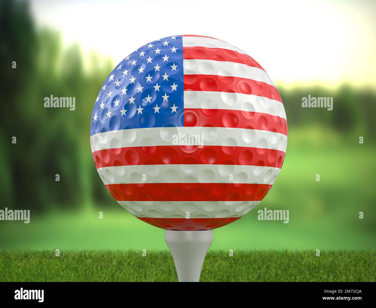 3d ball usa flag hi-res stock photography and images - Alamy