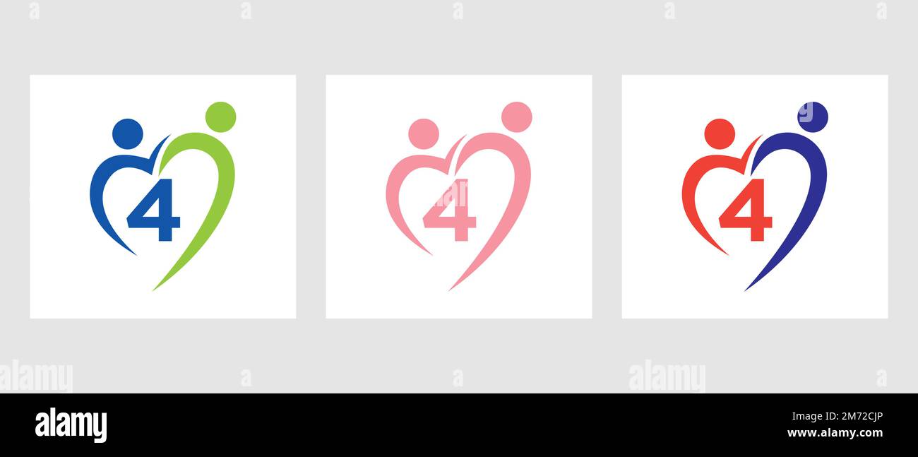 Red And White Logo With 4 Letters