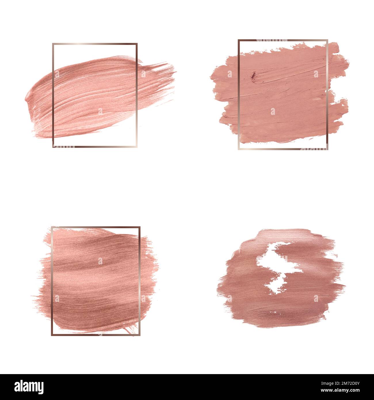 Set of pink brush stroke badge vectors Stock Vector Image & Art - Alamy