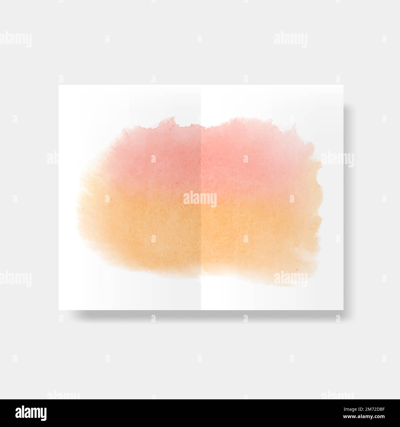Orange watercolor style card vector Stock Vector Image & Art - Alamy
