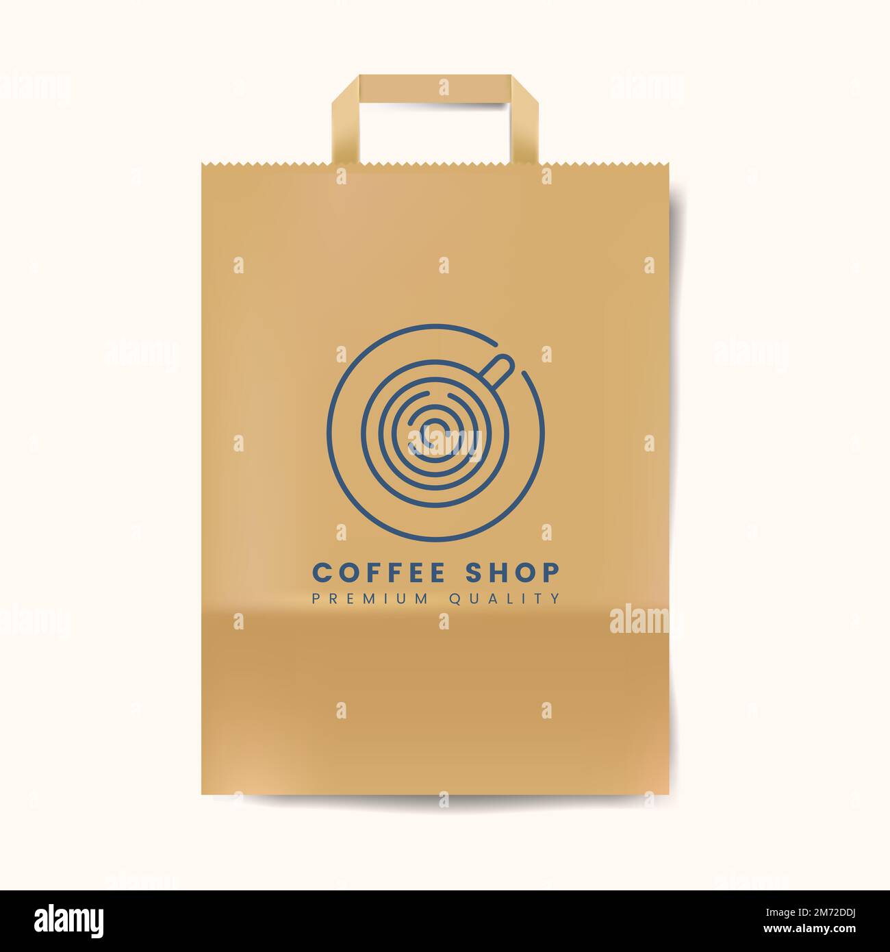 Paper bag mockup isolated vector Stock Vector Image & Art - Alamy
