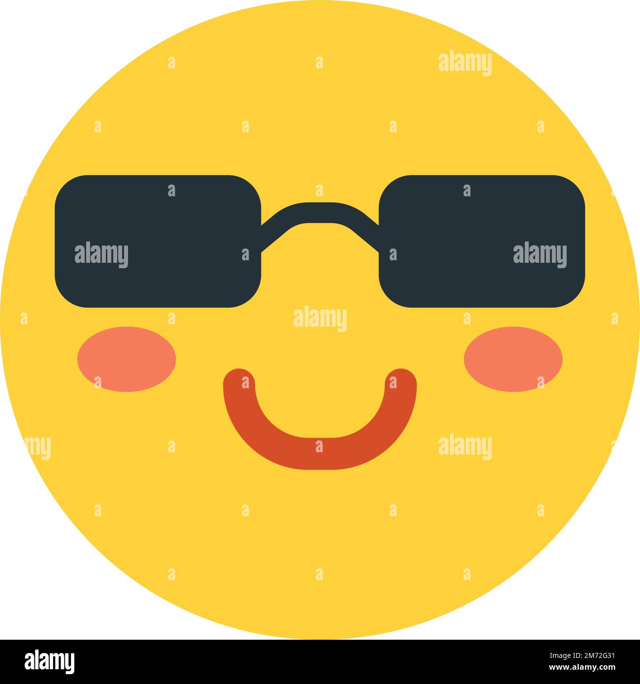 smiley face emoji illustration in minimal style isolated on background ...
