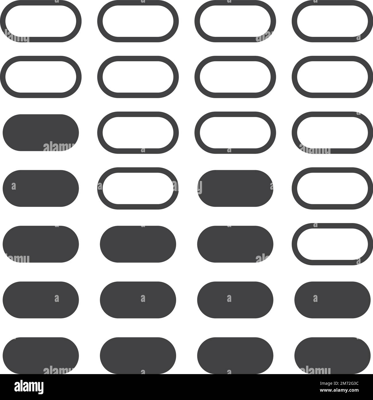 Volume levels illustration in minimal style isolated on background ...