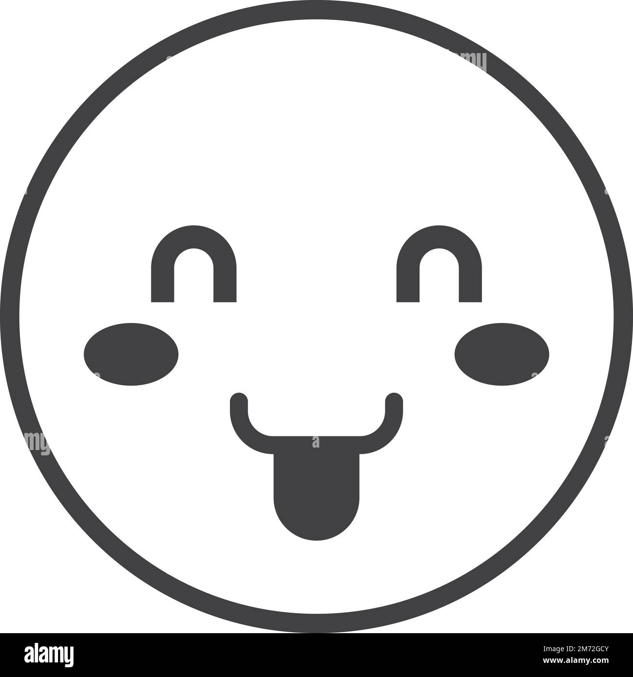 smiley face emoji illustration in minimal style isolated on background ...