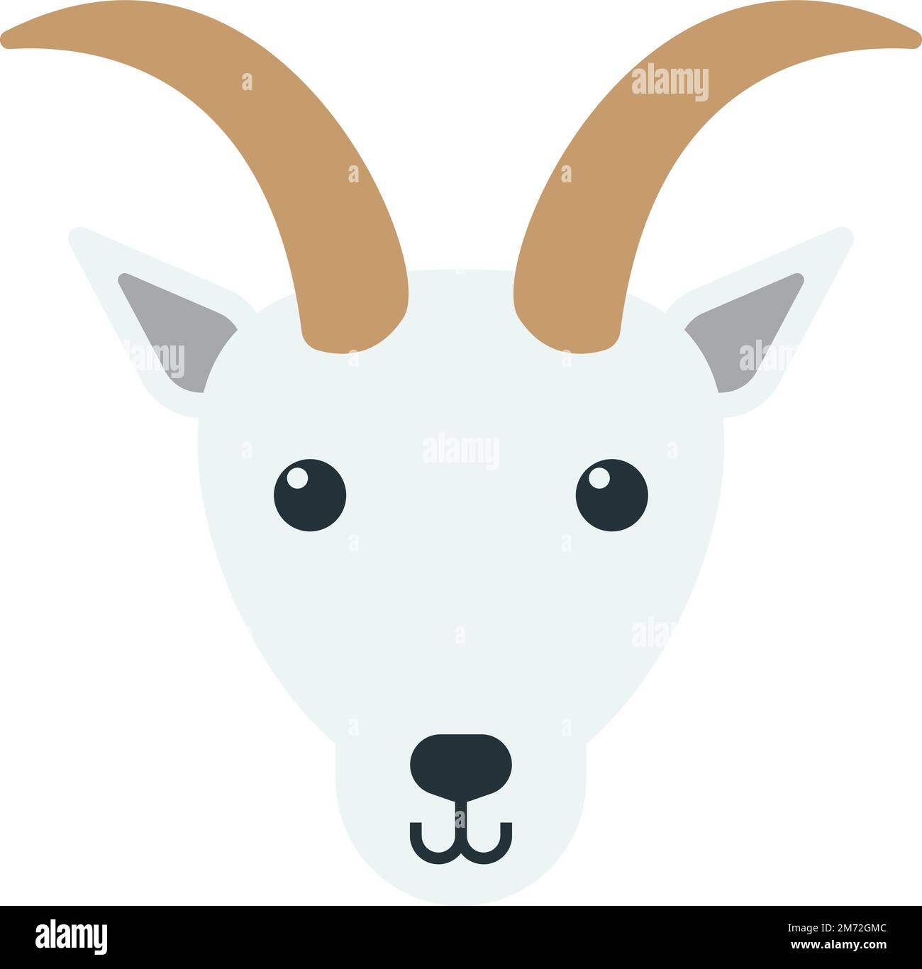 Goats white background Stock Vector Images - Alamy