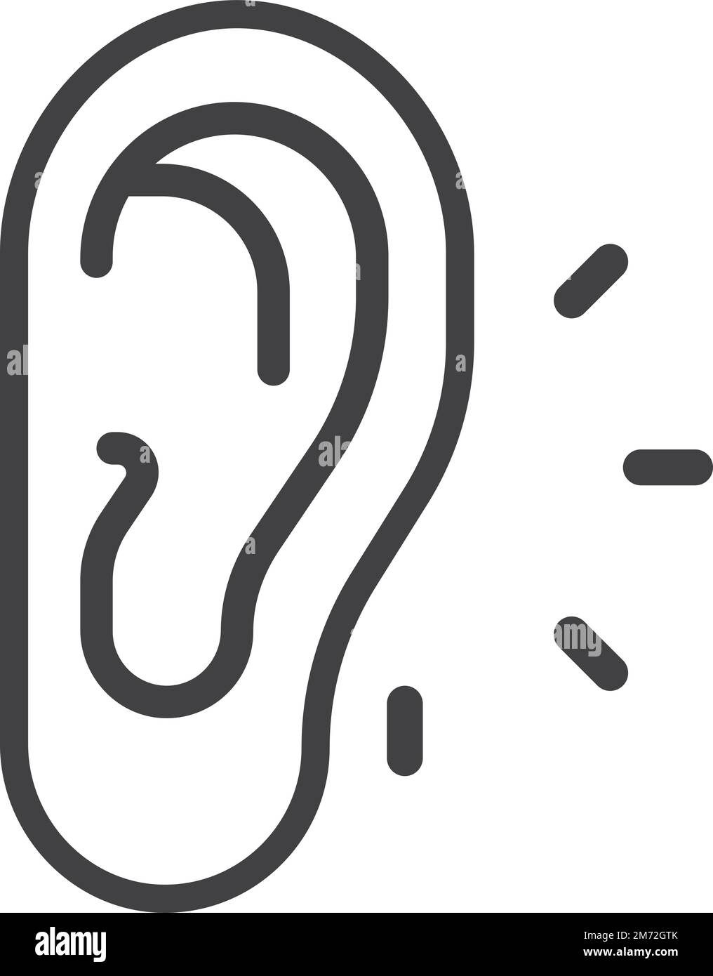 2 Ears Clipart Black And White