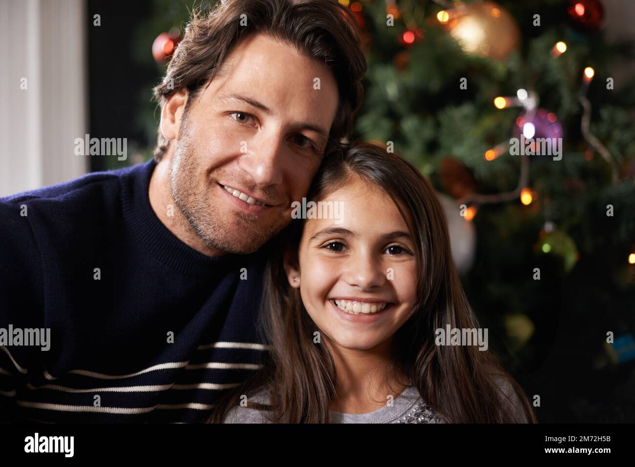 She calls him daddy santa. a little girl and her father on christmas ...