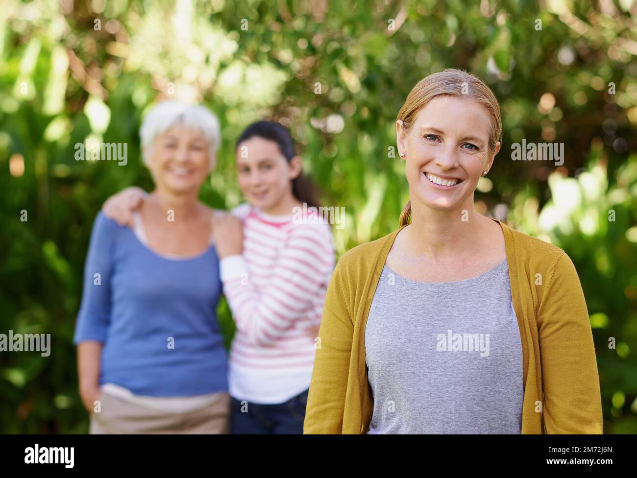 Were a family of strong women. Portrait of a woman standing outdoors ...