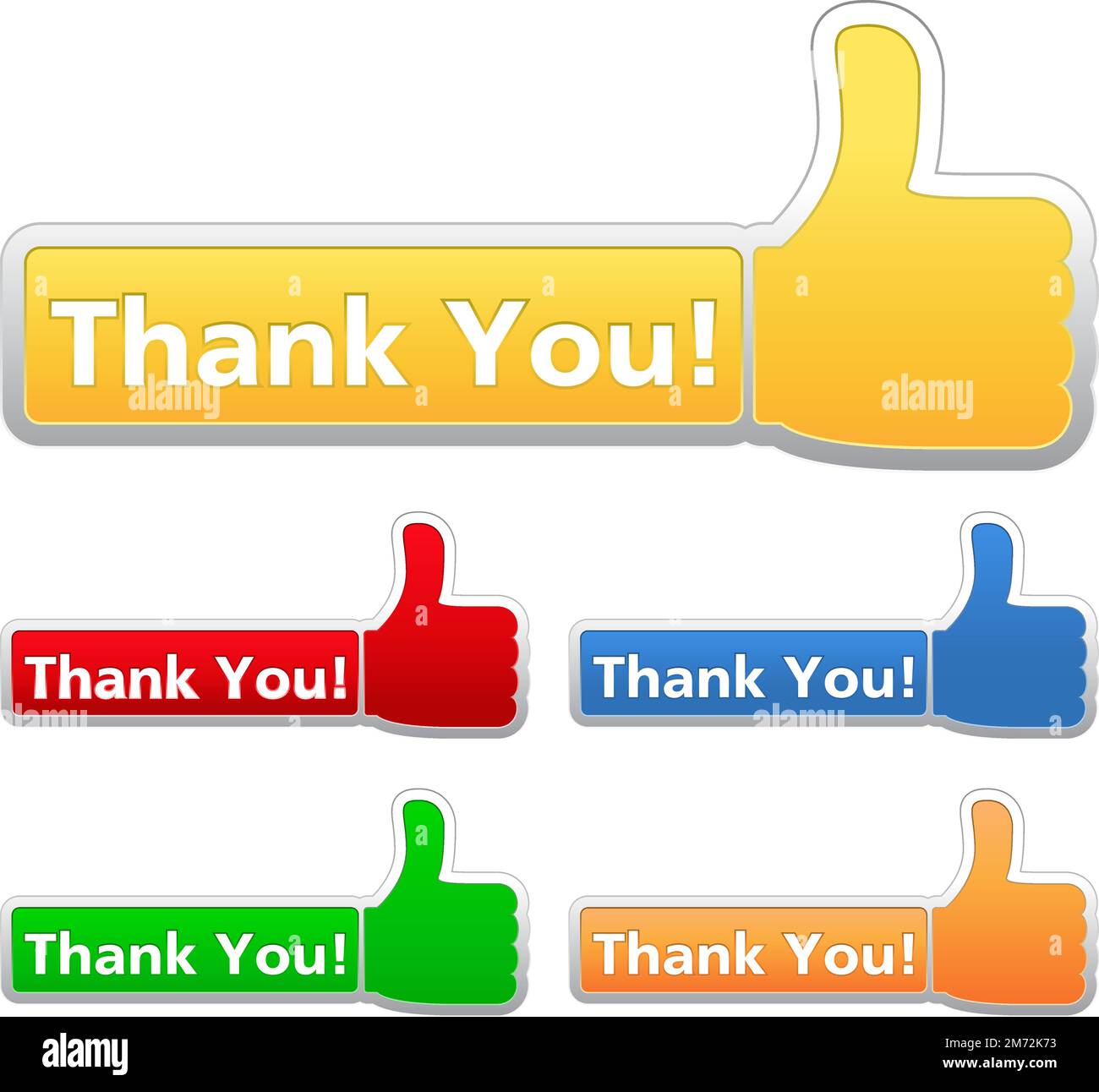 Thank you labels, vector eps10 illustration Stock Vector Image & Art ...