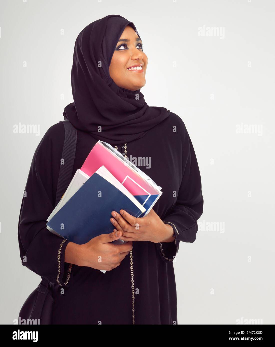 Where tradition meets. Candid shot of an attractive female muslim ...