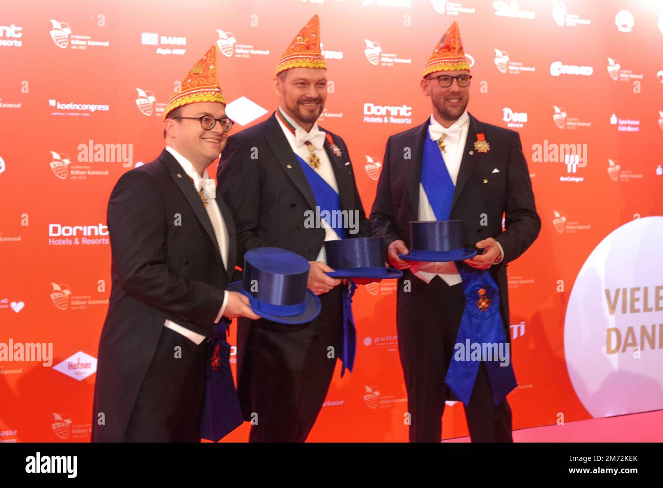Cologne, Germany. 06th Jan, 2023. Carnival 2023 triumvirate Prince ...