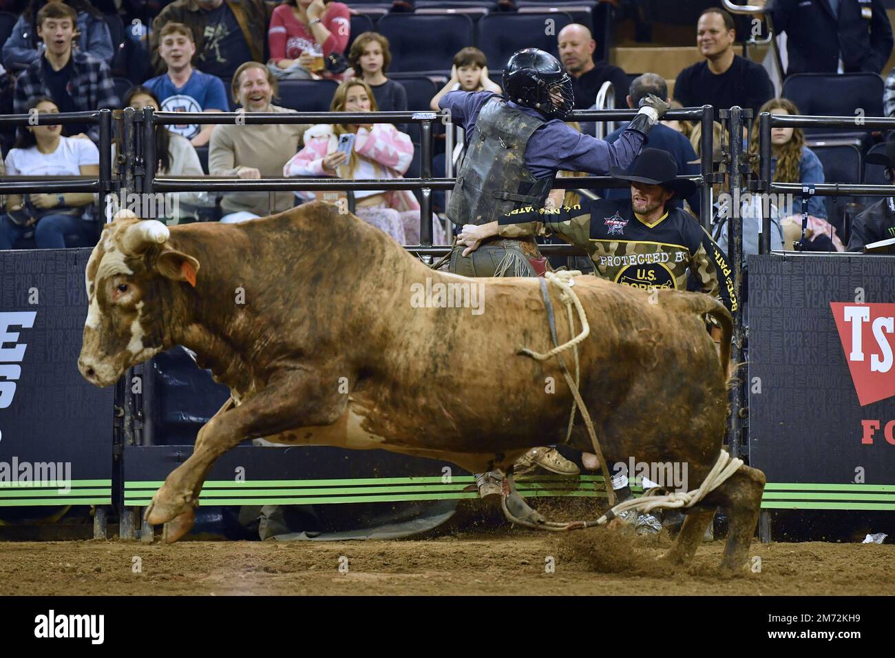 New York, USA. 06th Jan, 2023. Professional Bull Rider Wyatt Rogers is ...